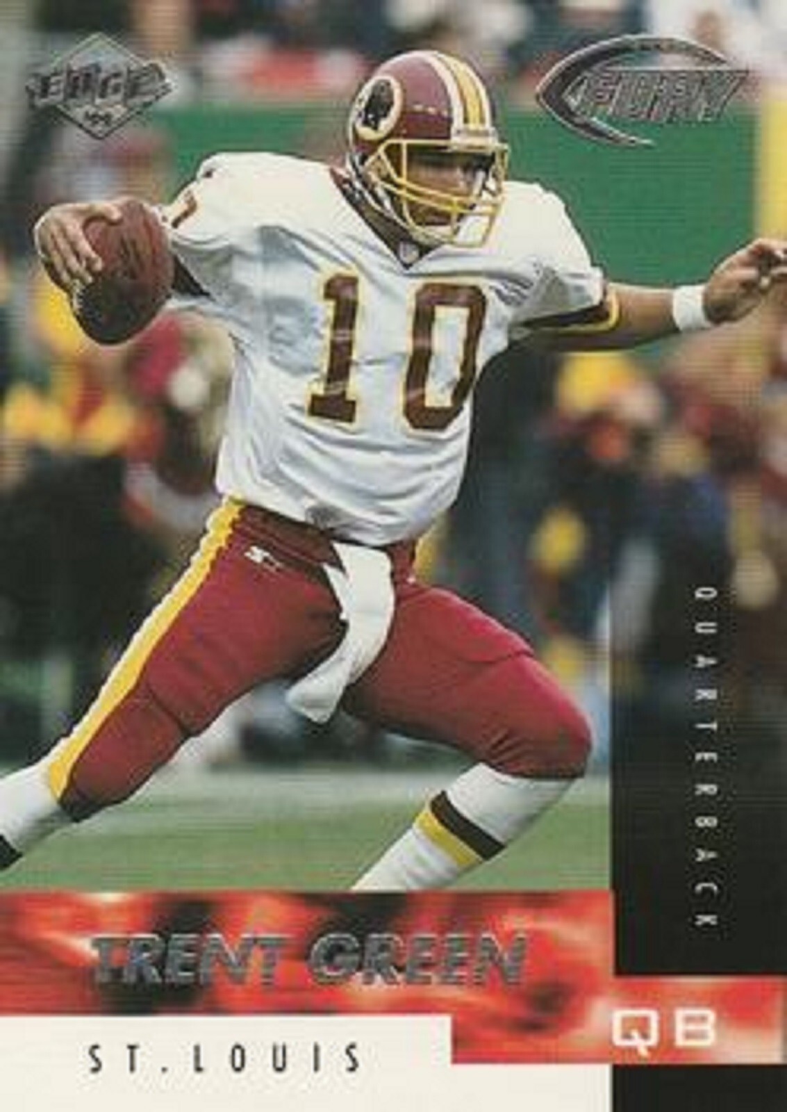 1999 Collector's Edge Fury #57 Trent Green St. Louis Rams Washington ...