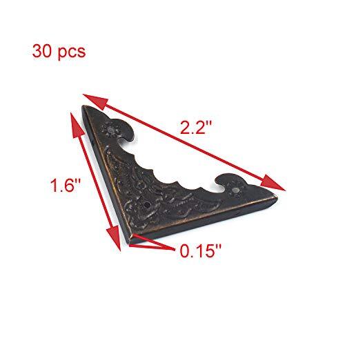 Corner Hardware 2.2" X 1.6" Iron Decorative Corner Protector Corner ...