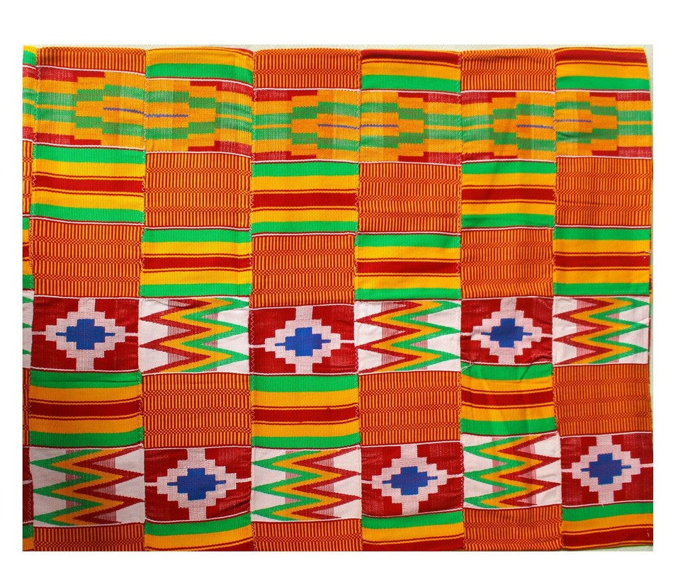 Kente Handwoven Fabric Asante Ghana Ashanti African Art Textiles 6 ...