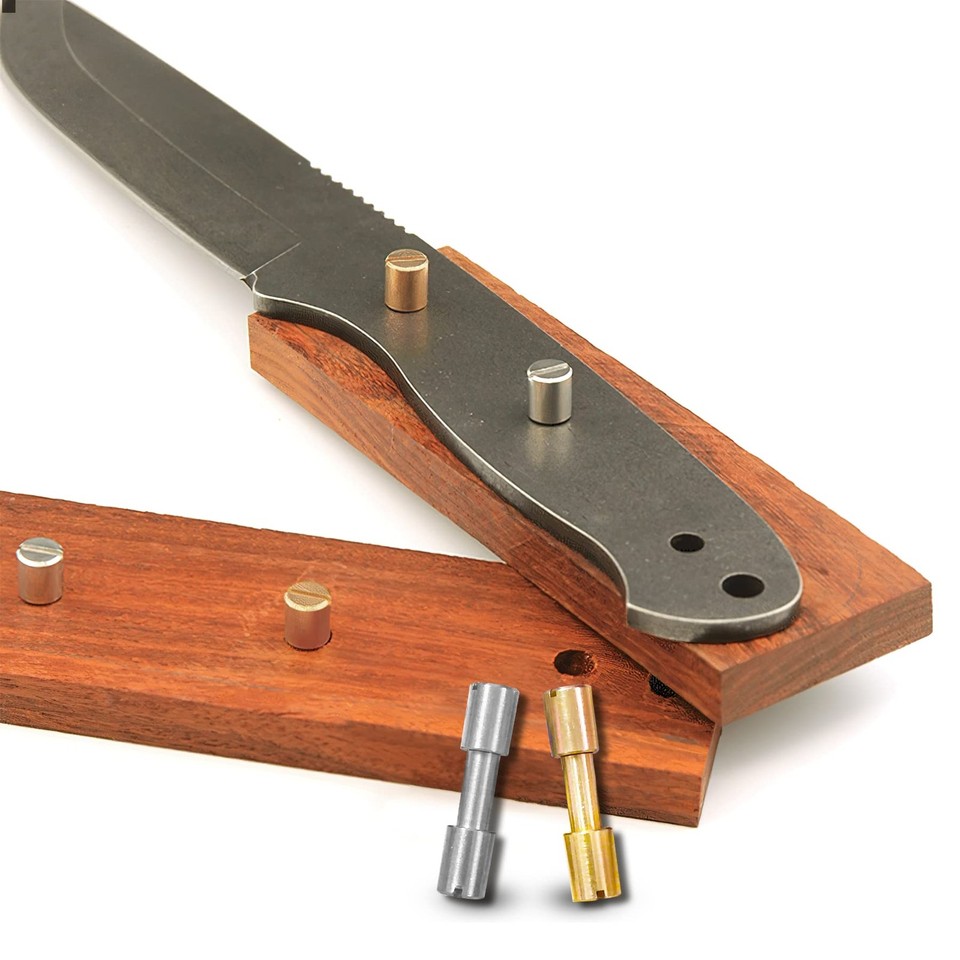 16 Sets Knife Handle Pins Brass and Stainless Steel Bracket Bolt ...