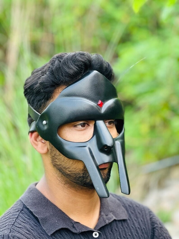 MF Doom Mask Black Inspired Anti Rust Black Edition Mask MF Doom ...