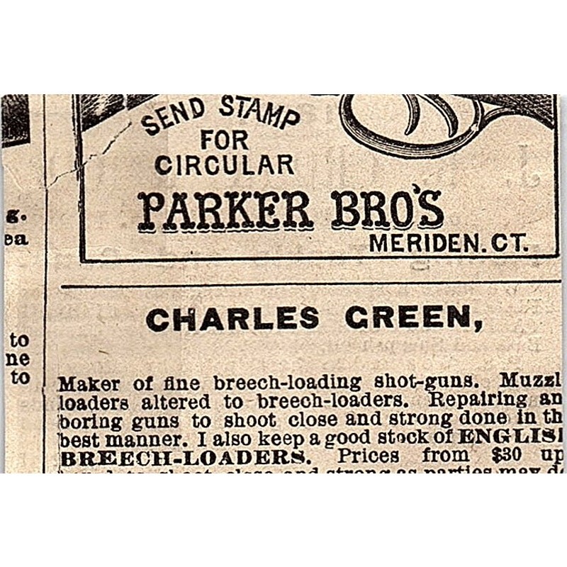 J.B. Crook & Co Fishing Tackle 50 Fulton Street New York 1878 Ad AG2 ...