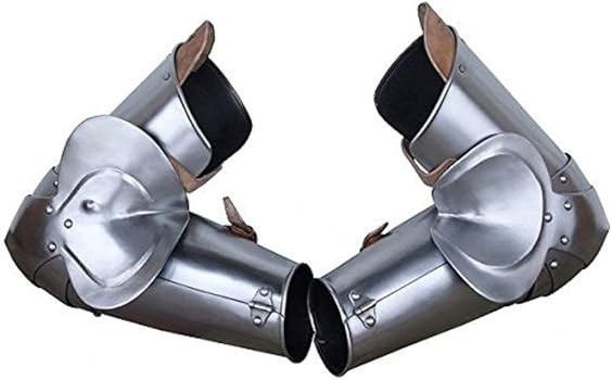 Medieval Knight Full Arm Armor Rerebrace, Vambrace and Elbow Cops ...