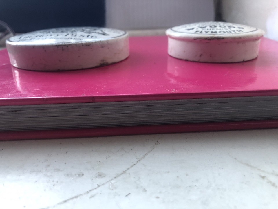 2 Pot Lids Burgess’s Genuine Anchovy Paste & Woods Areca Nut Tooth ...