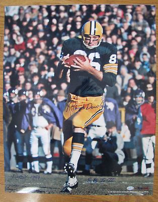 Boyd Dowler Autographed 16 x 20 Photo w 2 Inscriptions - Green Bay ...