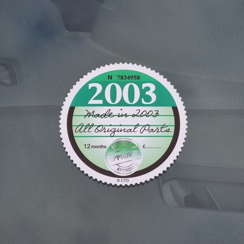 2003 Green Tax Disc Replacement Retro Vinyl Sticker Decal For Car ...