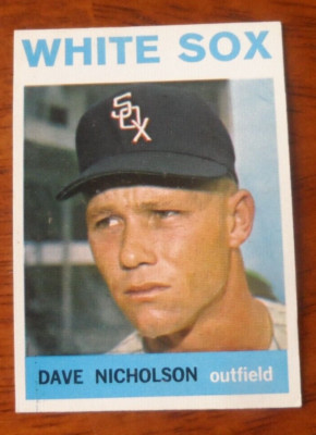 1964 TOPPS BASEBALL #31 DAVE NICHOLSON CHICAGO WHITE SOX NM T-111 | eBay