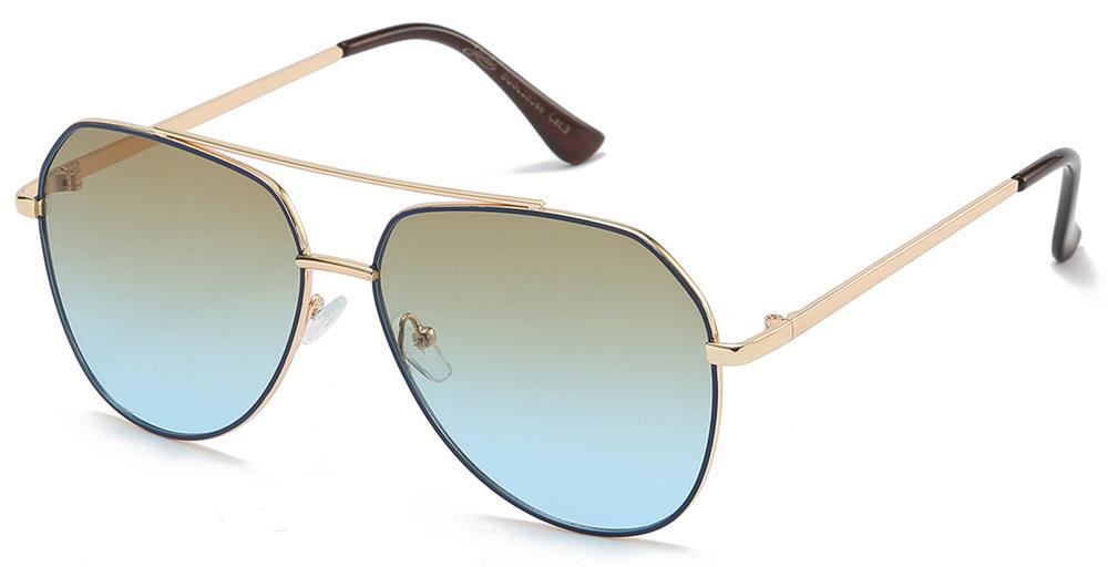 Giselle Modified Aviator Sunglasses w/Rim Accent (GSL28246) *NEW* *FREE ...