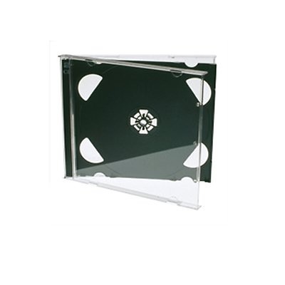 50 x Premium Grade Double CD Jewel Case with Black Tray and 10 mm Spine ...