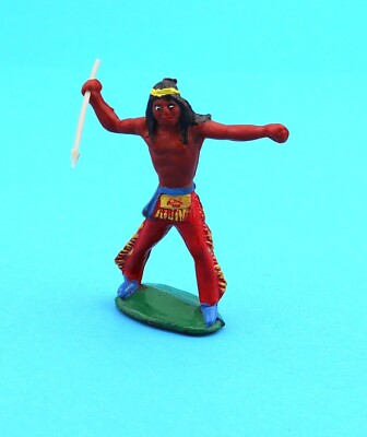 Gummifigur Indianer Krieger mit Speer DDR | eBay