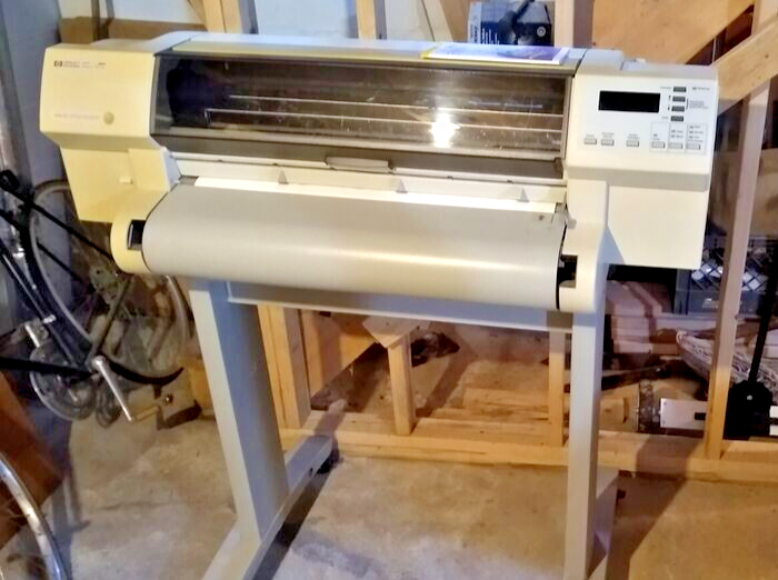 HP Designjet 750C Plus. WIDE FORMAT PRINTER 36 inch wide print | eBay