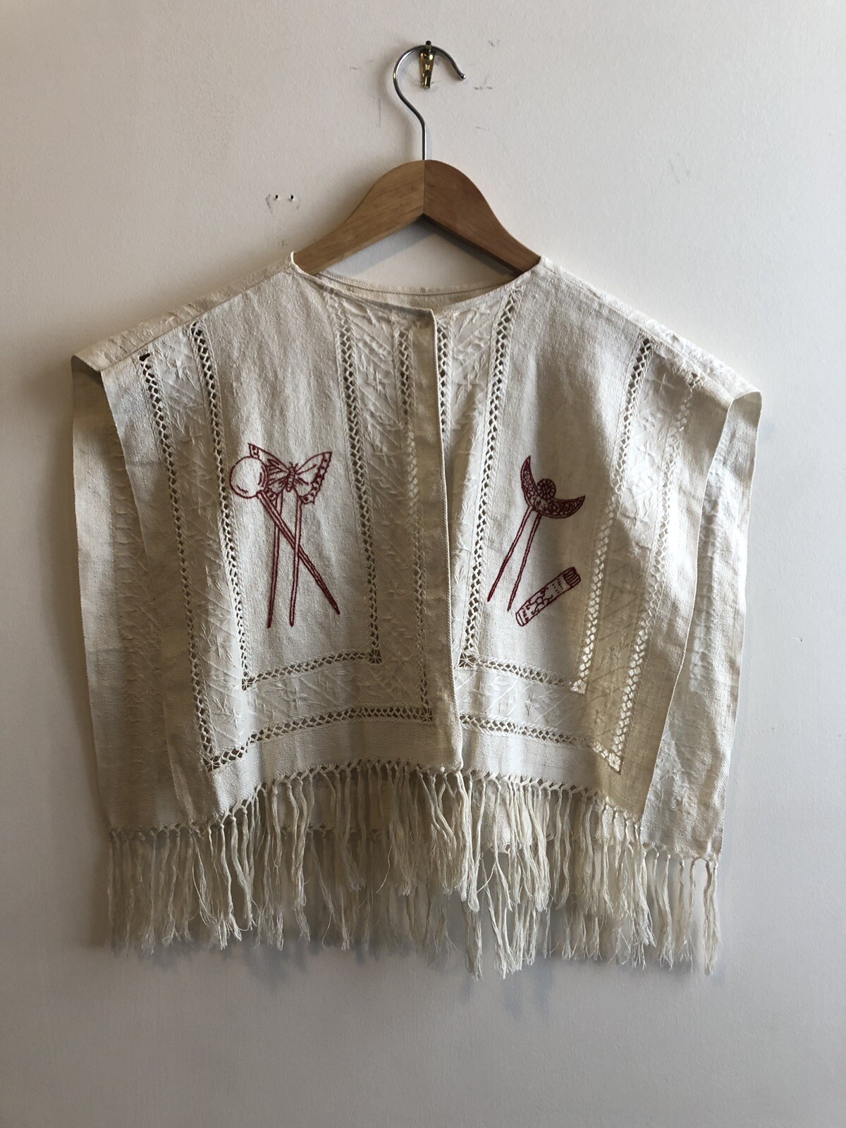 Antique Embroidered Beauty Cape Perfect Condition c. … - Gem