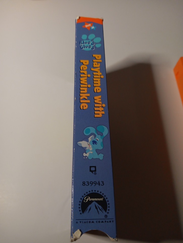 VHS Blue's Clues Play Along with Blue Playtime with Periwinkle 2001 HTF ...