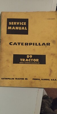 Caterpillar D9 Tractor service Manual | eBay