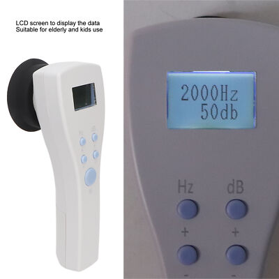 Portable Audiometer Aerial Conduction LCD Screen Handheld Hearing Test ...