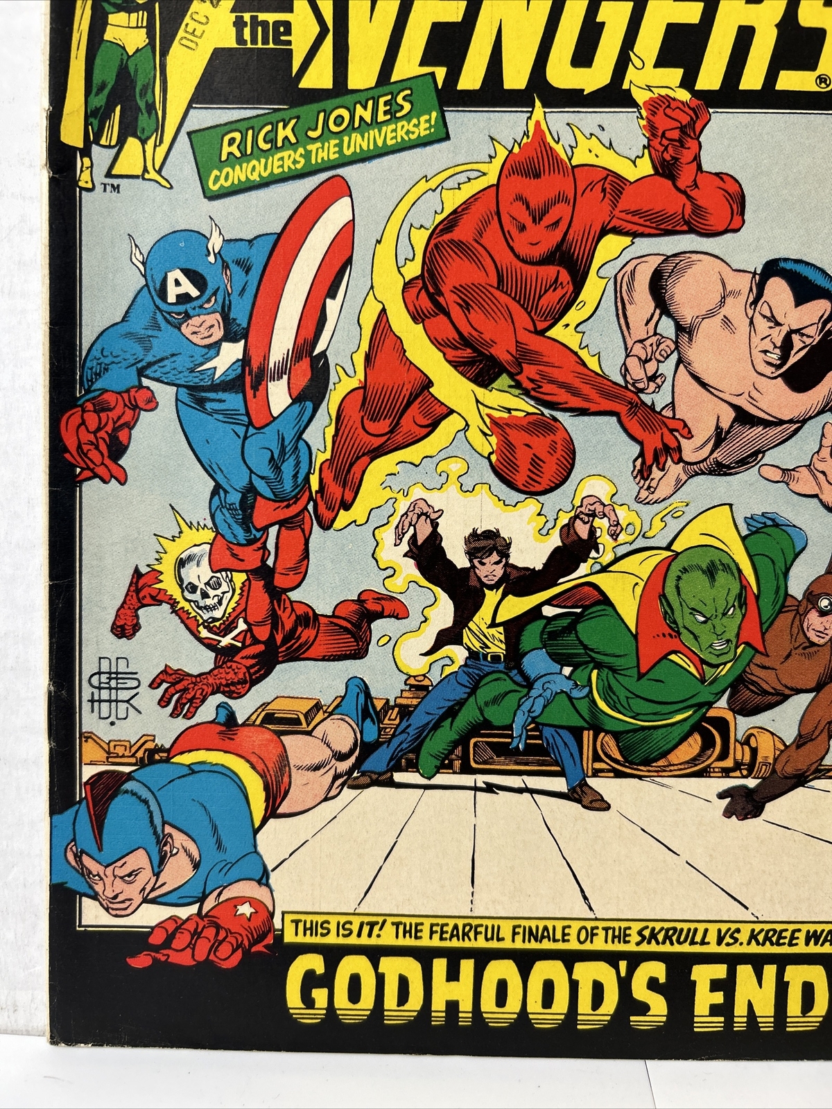 Avengers 97 March 1972 Kree Skrull War Finale Rick Jones & Captain ...