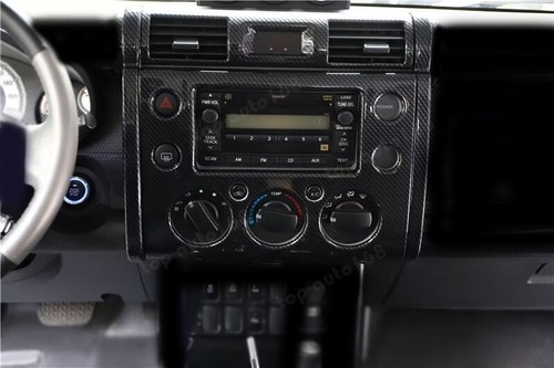 ABS Carbon Fiber Look Dashboard Panel Cover Trim For Toyota FJ Cruiser ...
