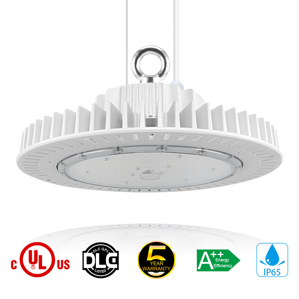 LED High Bay Light 150 Watt UFO LED Low Bay Shop Light Fixture IP65 ...