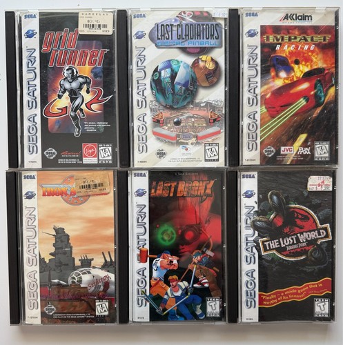 6 SEGA Saturn Games Lot - CIB, Iron Storm, Last Bronx, Impact Racing ...