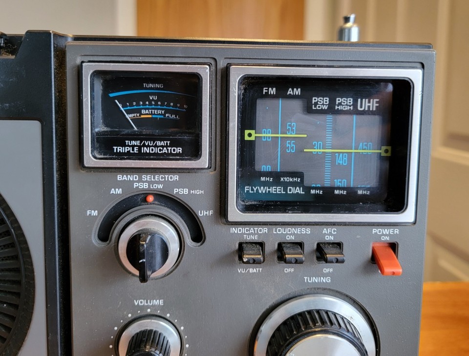 Vintage Panasonic RF-1170 Shortwave Radio 5-BAND UHF PSB Low High FM/AM ...