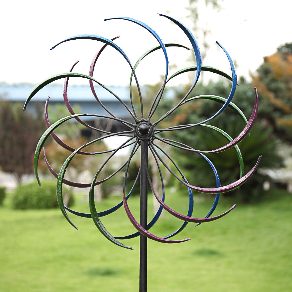 Copper Kinetic Spinners Magic Metal Kinetic Sculpture Windmill, New