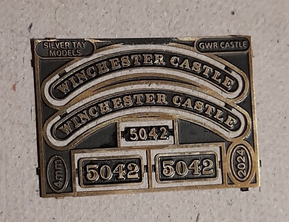 00 gauge (4mm) Silver Tay Models: GWR Castle Class nameplates | eBay UK