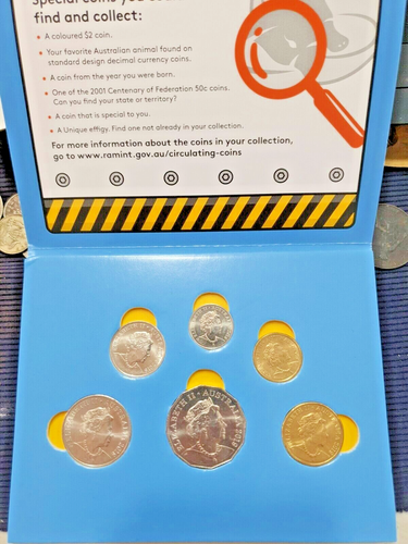 2019 JC Jody Clark Uncirculated 6 Coin Mint Set $2 $1 50c 20c 10c 5c ...