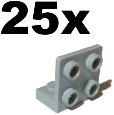 NEW LEGO - BRACKET - 1 x 2 - Gray Light Bluish (2x2 inverted) x 25 ...