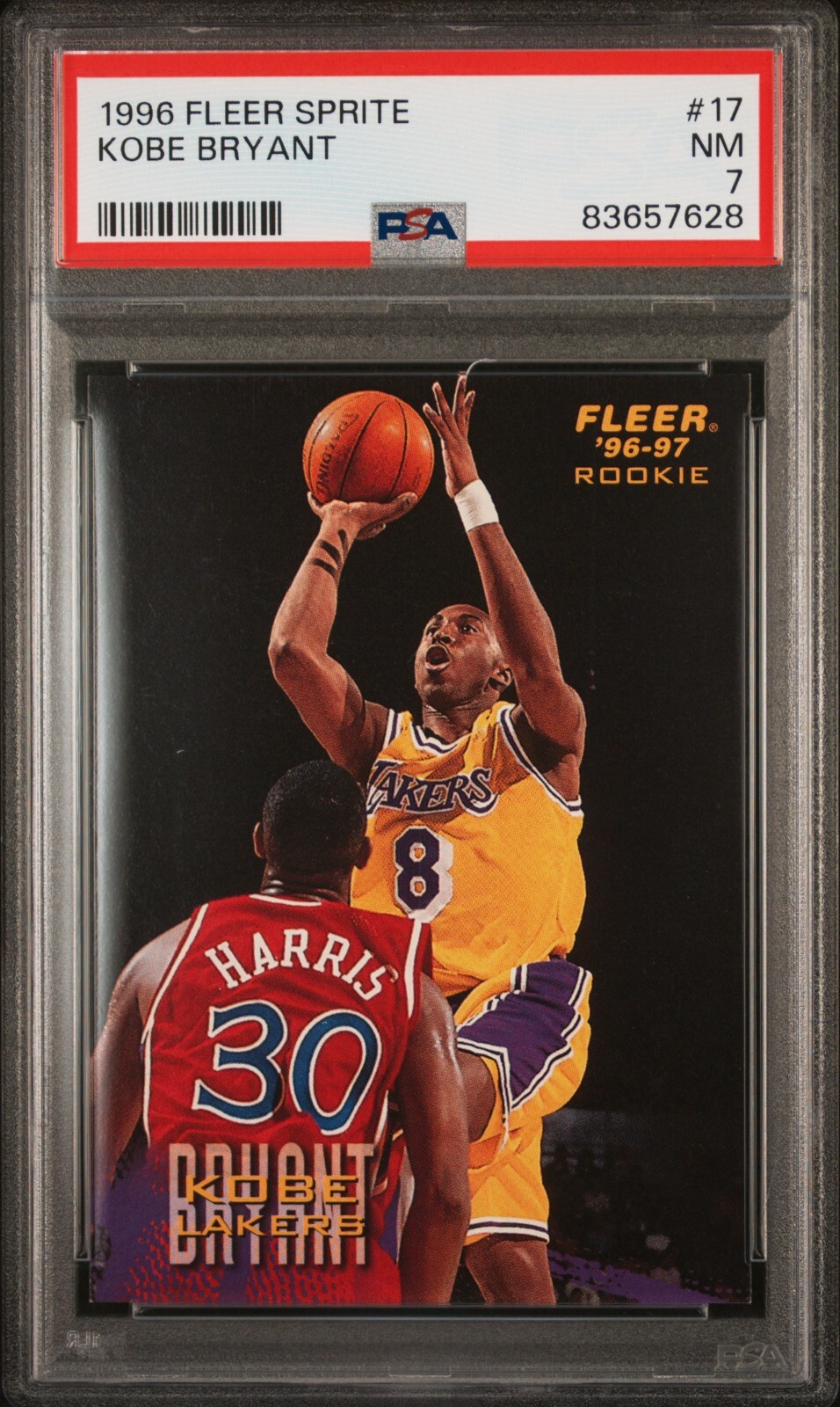 1996 FLEER SPRITE 17 KOBE BRYANT PSA 7 NM HOF | eBay
