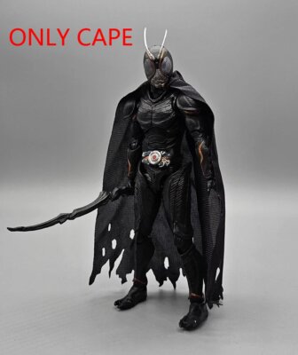 1/12 Scale Distressed Black Cape Cloak Model for 6'' Figure Doll Figma ...
