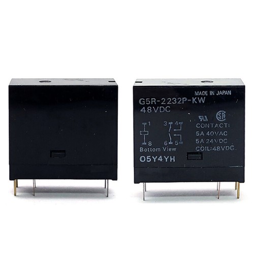 10PCS G5R-2232P-KW 48VDC Power Relay 5A 40VAC 6Pins | eBay
