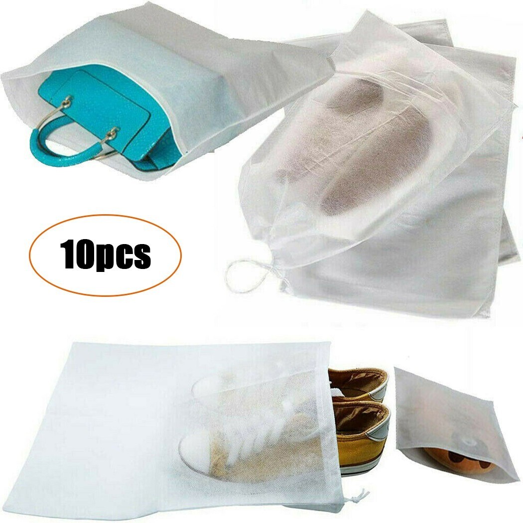 Compact Shoe Dust Bags 10Pcs Set for Portable and Convenient Shoe ...