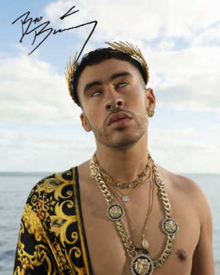 BAD BUNNY SIGNED AUTOGRAPHED REPRINT 8X10 COLOR PHOTO POSTER MERCH ...