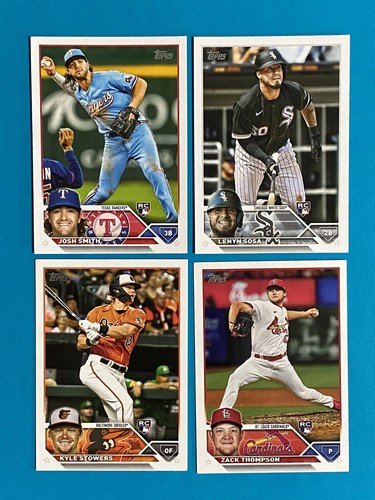 2023 Topps RC Rookie baseball card Lot - Sosa / Thompson / Smith / Kyle ...