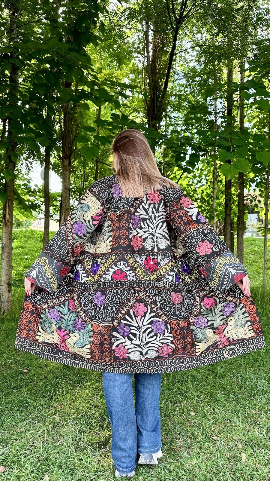 Handmade Uzbek Silk Vintage Robe Chapan Coat/Robe/Kaftan/Kimono Vintage ...