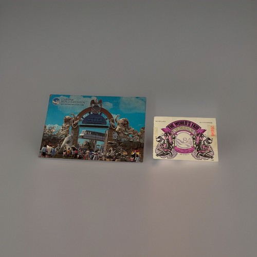 1984 New Orleans World's Fair Ticket Stub Postcard Entrance Mermaids ...