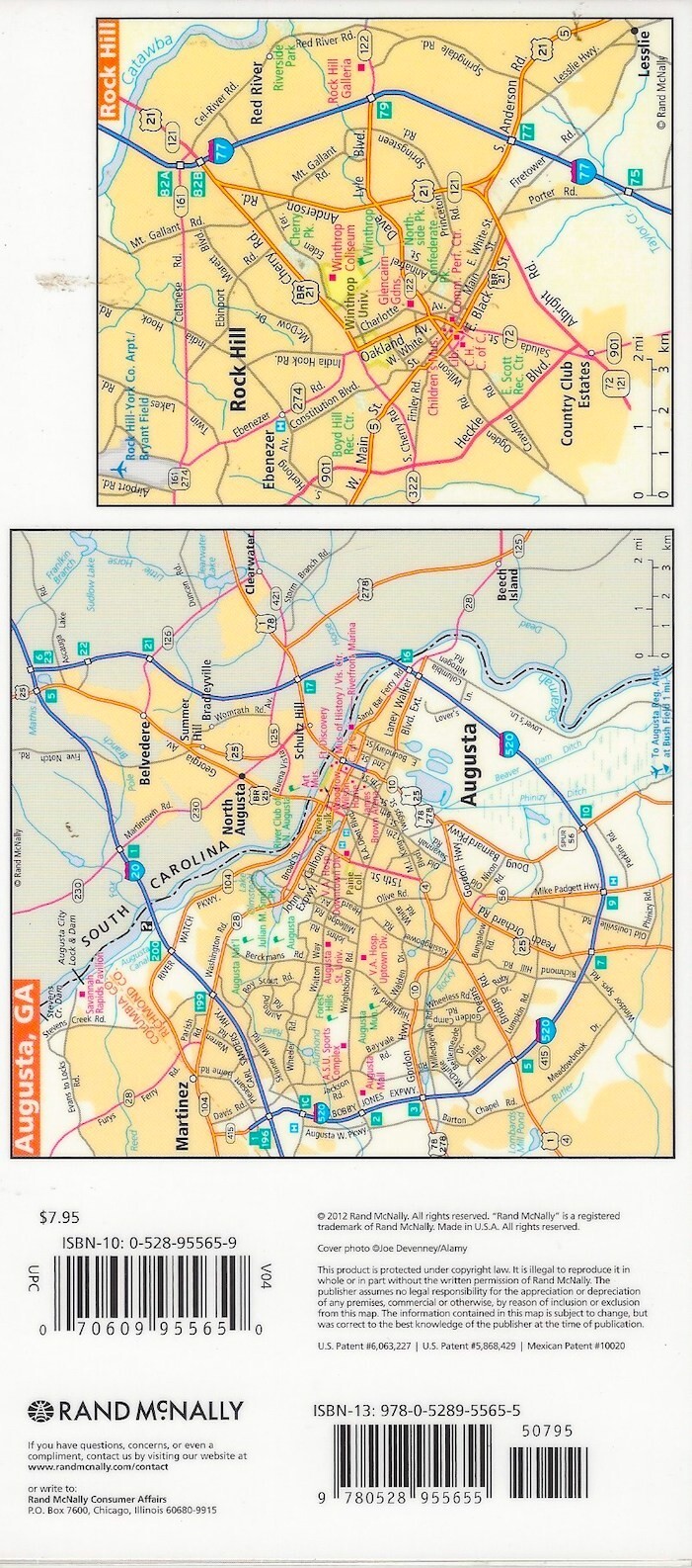 Rand+Mcnally+Easy+to+Fold%3A+South+Carolina+State+Laminated+Map+by+Rand ...