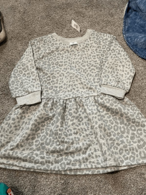 GAP Kids Girls Dress Size 4 Gray Cheetah leopard NEW | eBay