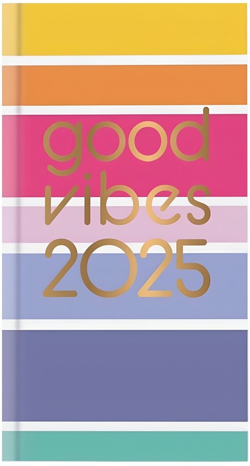 2025 DIARY POCKET SMALL / SLIM LINE METAL CORNER WEEK TO VIEW CUTE ...