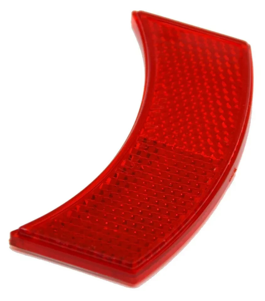 SET Of 2 Half Moon Reflectors Red Acrylic Lens & Housing for 2" Light ...