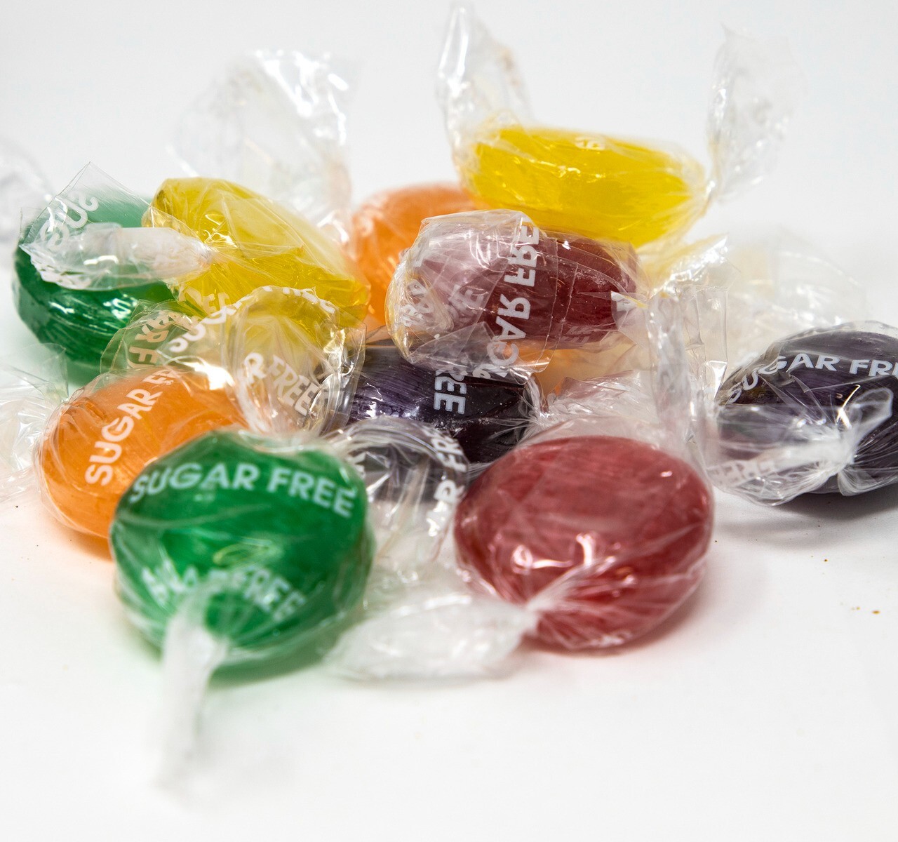 Primrose 2 lb SUGAR FREE ASSORTED FRUIT Buttons Wrapped Hard Candy ...