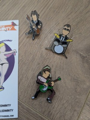 THE JAM: A Guy Called Minty 3 Pin Badge Set . Paul Weller Foxton ...