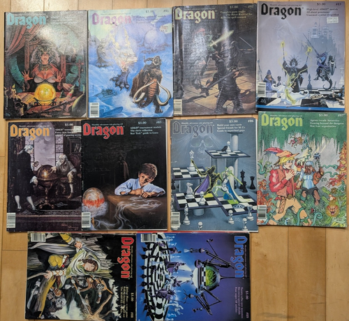 LOT of 10 Dragon Magazines #80,81*, 82*, 83, 84, 85, 86*, 87,88,89 | eBay