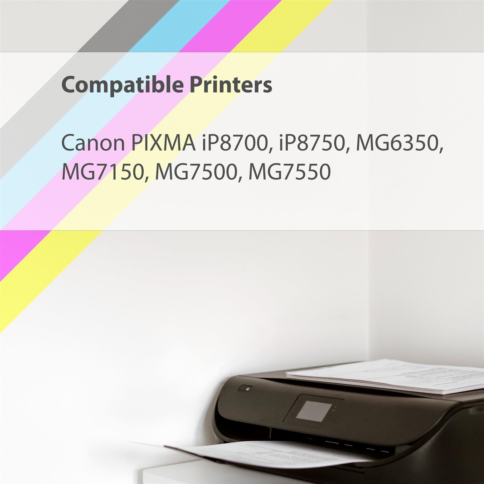 6 Printer Ink Cartridges (6 Set) for Canon PIXMA iP8700, iP8750, MG6340 ...