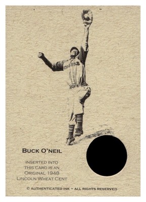 BUCK O'NEIL 1948 Coin Collector Trading Card | eBay