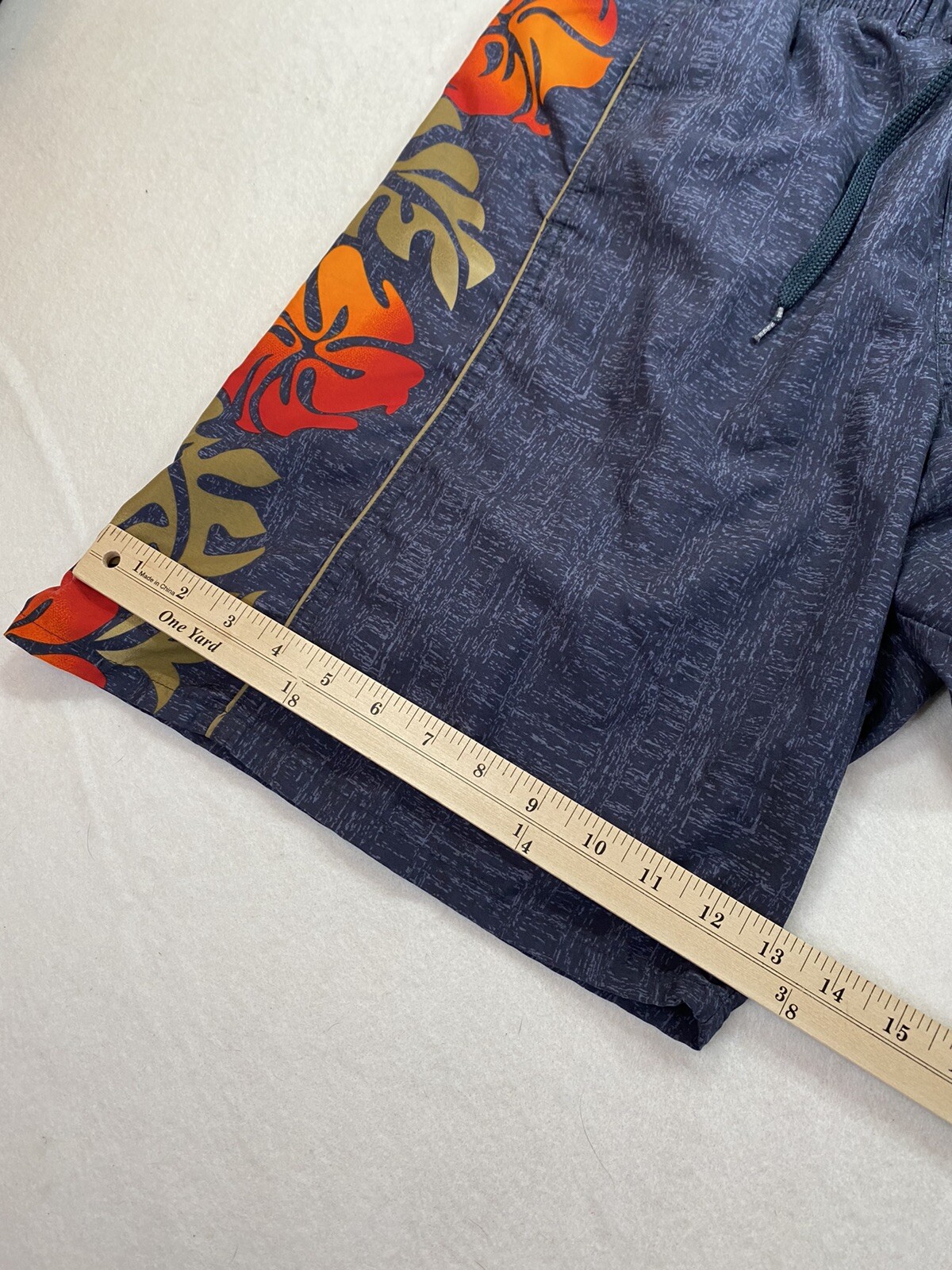 Speedo Men's Blue Swimsuit Trunks with Floral Sides. … - Gem