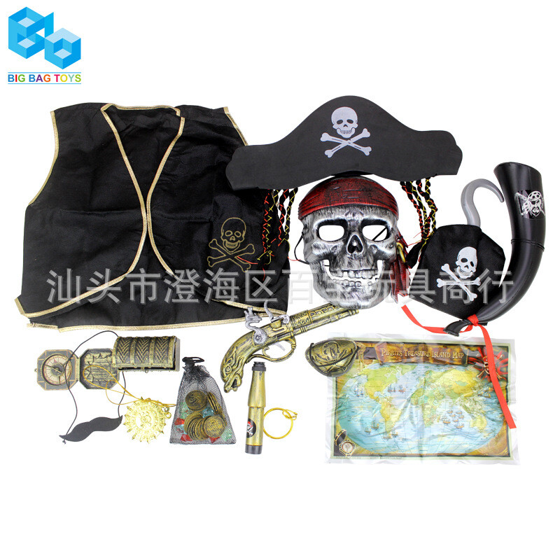 Pirate Theme Costume Accessories Set Halloween Fancy Dress Pirate Mask ...