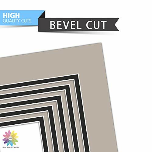 Pack of 5 8x10 for 5x7 Photo Picture Double Mats Acid Free 8-ply Gray ...