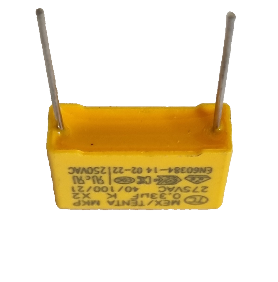 0.33uF 275Vac X2 Safety Capacitor 330n 334K 40/100/21 Pitch 15mm-Mains ...