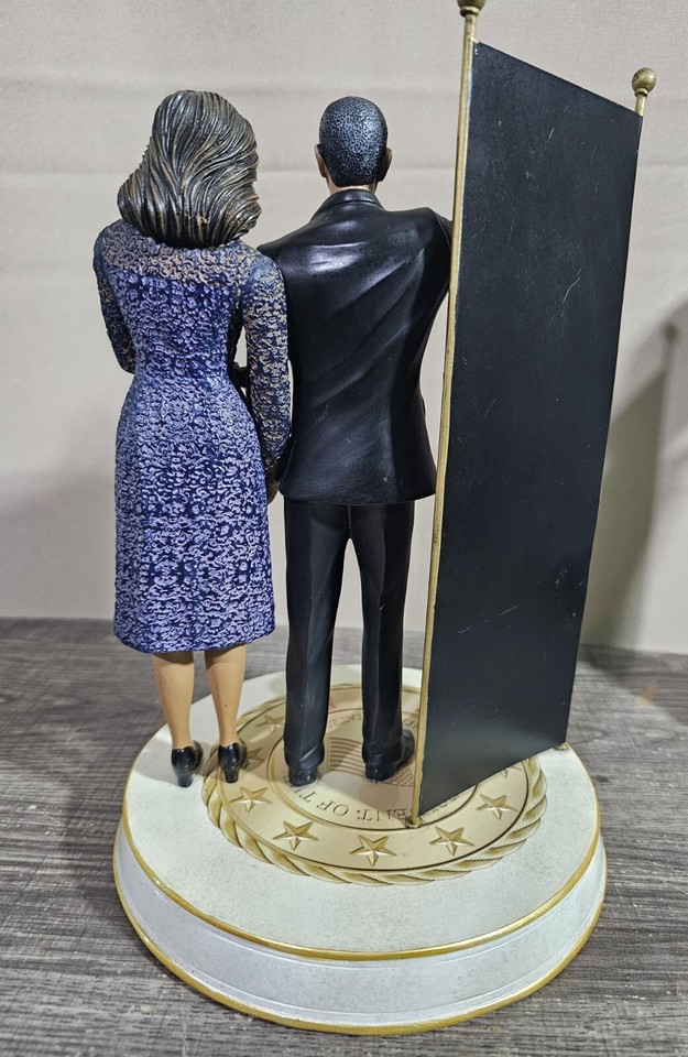 Bradford Exchange Barack & Michelle Obama Farewell Address Figurine ...